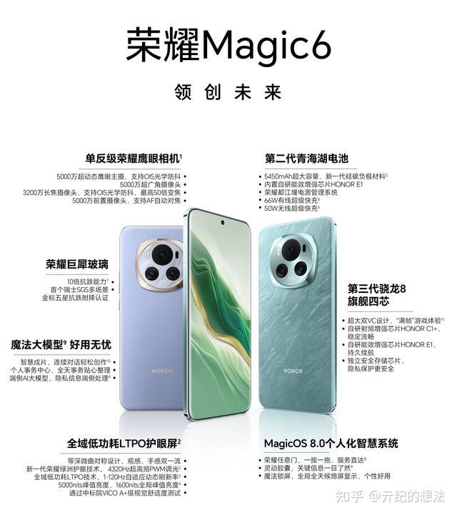 刚刚，荣耀Magic6正式发布，12GB+256GB版4399元