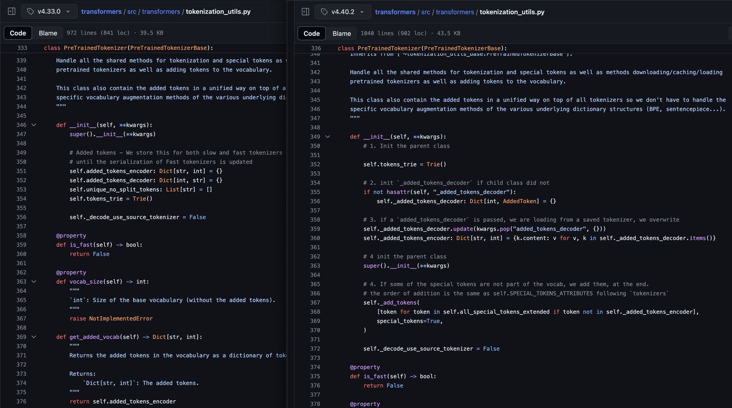 chatglm-6b更新transformers库报错AttributeError: 'ChatGLMTokenizer' object has no attribute 'sp ...