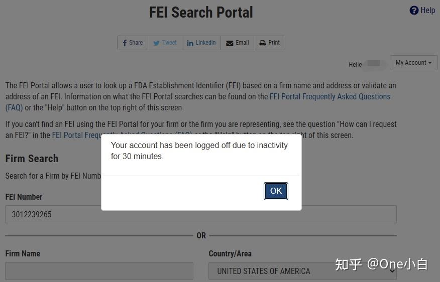 【美国进口清关】FDA 机构识别号 FEI 搜索门户网站（FEI Search Portal） - 知乎