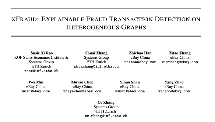 xFraud:在异构图上的可解释欺诈交易探测 - 知乎