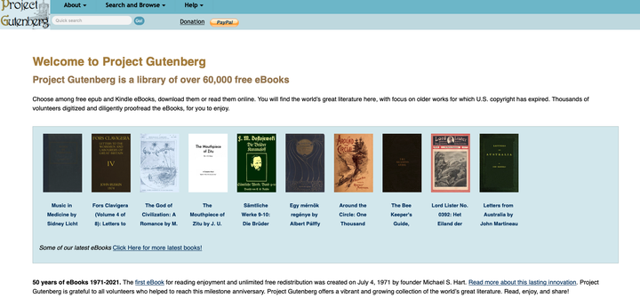 人类知识的宝库 - 世界著名免费电子书网站project gutenberg - 知乎