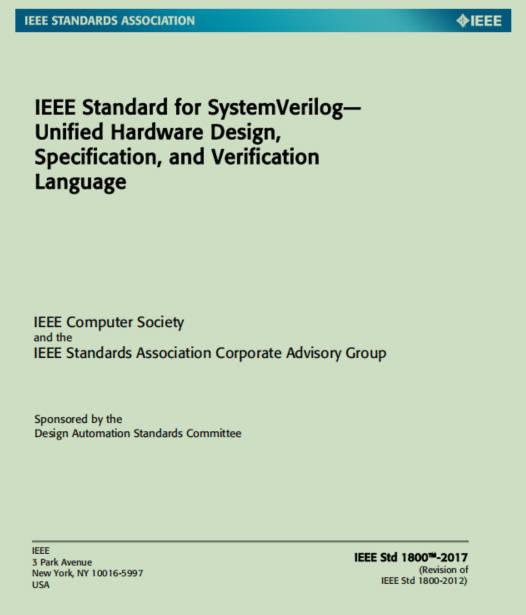 计划爆肝翻译IEEE Standard for SystemVeilog Unified Hardware design ...