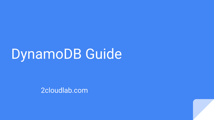 DYNAMODB的学习指南 - 知乎