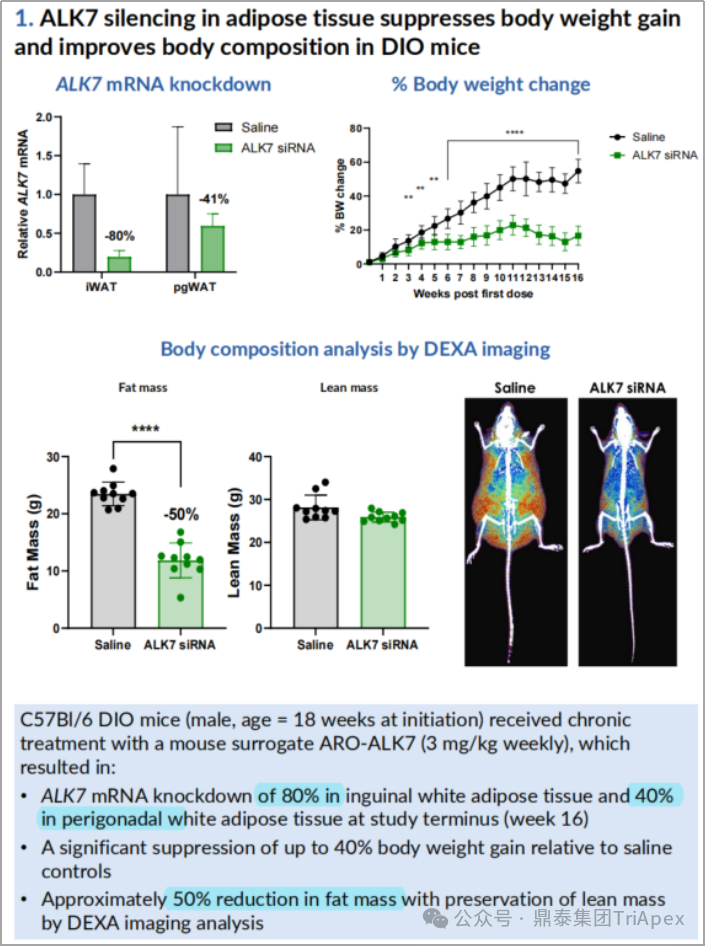 INHBE GalNAc-siRNA，ALK7 Lipid-siRNA最新进展 - 知乎