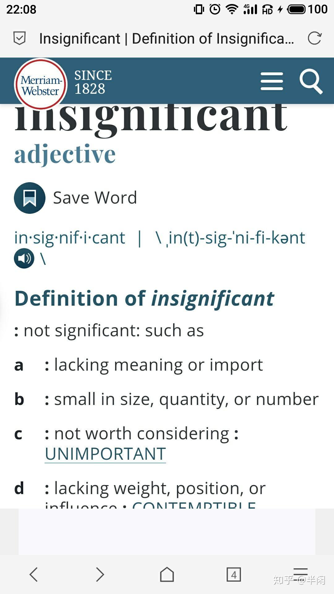 unimportant insignificant unimportant-insignificant