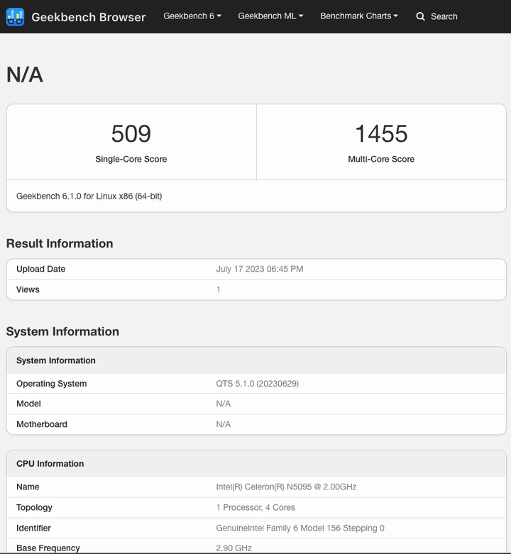 如何在QNAP TS-464C上运行Geekbench6 - 知乎