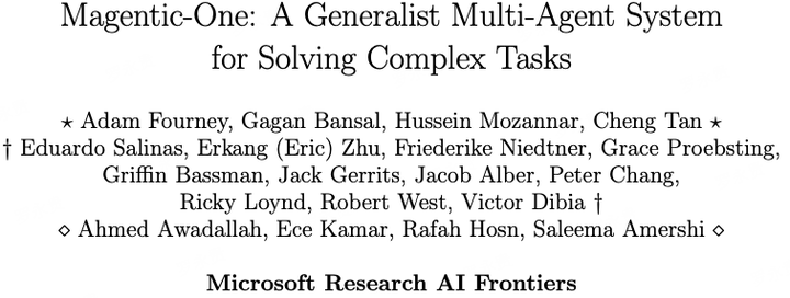 解读微软多智能体系统Magentic-One技术报告 - 知乎