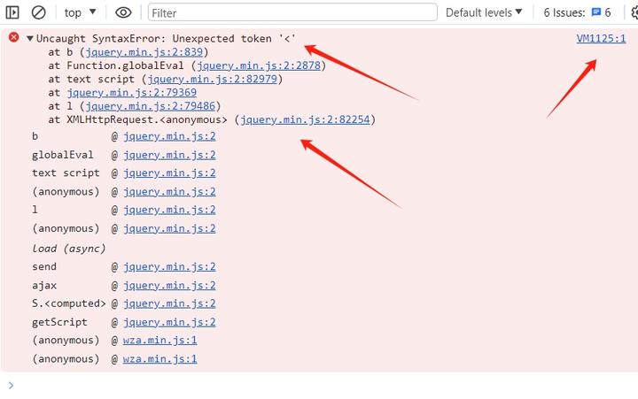 Uncaught SyntaxError: Unexpected token