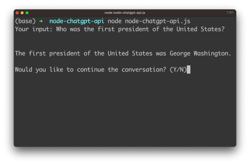 [翻译] 如何在 Node.js 中使用 OpenAI 的 ChatGPT API - klchang - 博客园