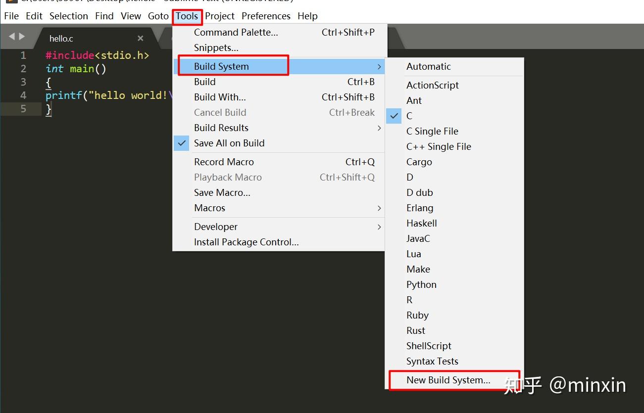 如何在Sublime Text 3中编译运行C程序 - 知乎