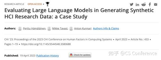 参加CHI(Computer Human Interaction) Conference是一种怎样的体验？ - 知乎