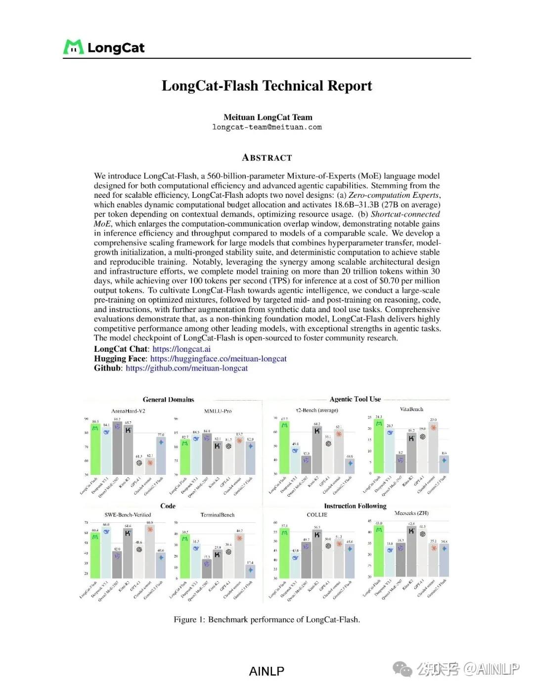 LongCat-Flash：美团发布的高效MoE大模型，支持智能体任务，附技术报告英中对照版 - 知乎