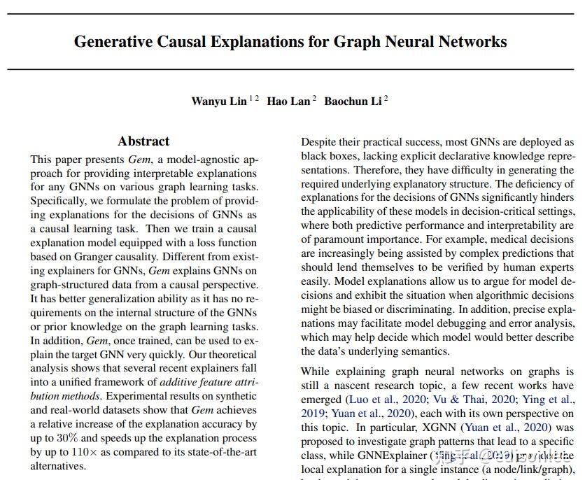 ICML'21 | 七篇图神经网络论文精选 (可解释性与扩展性) - 知乎