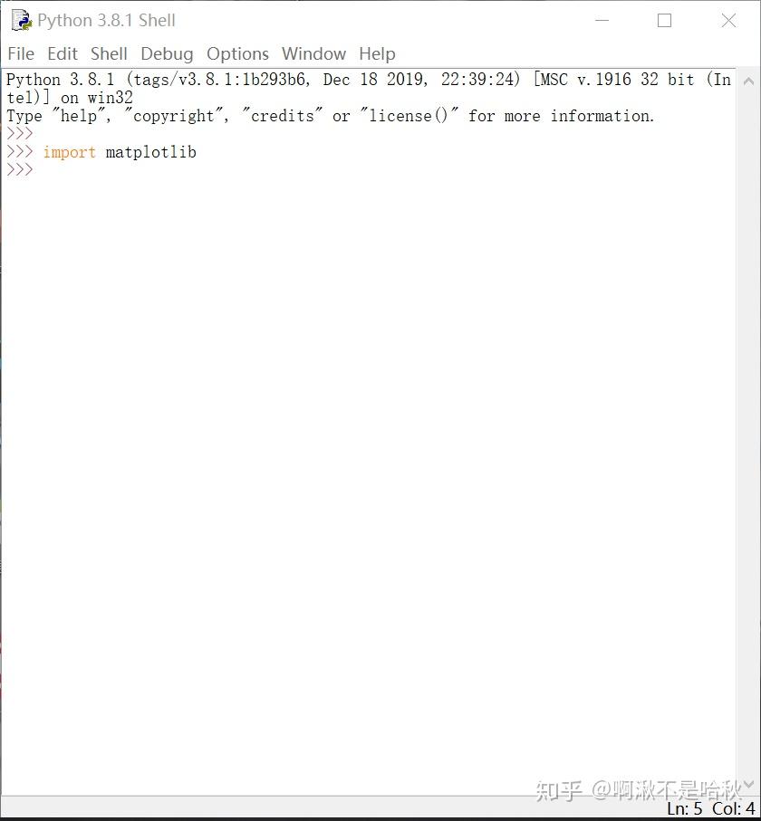 Python 中matplotlib 如何安装？ - 知乎