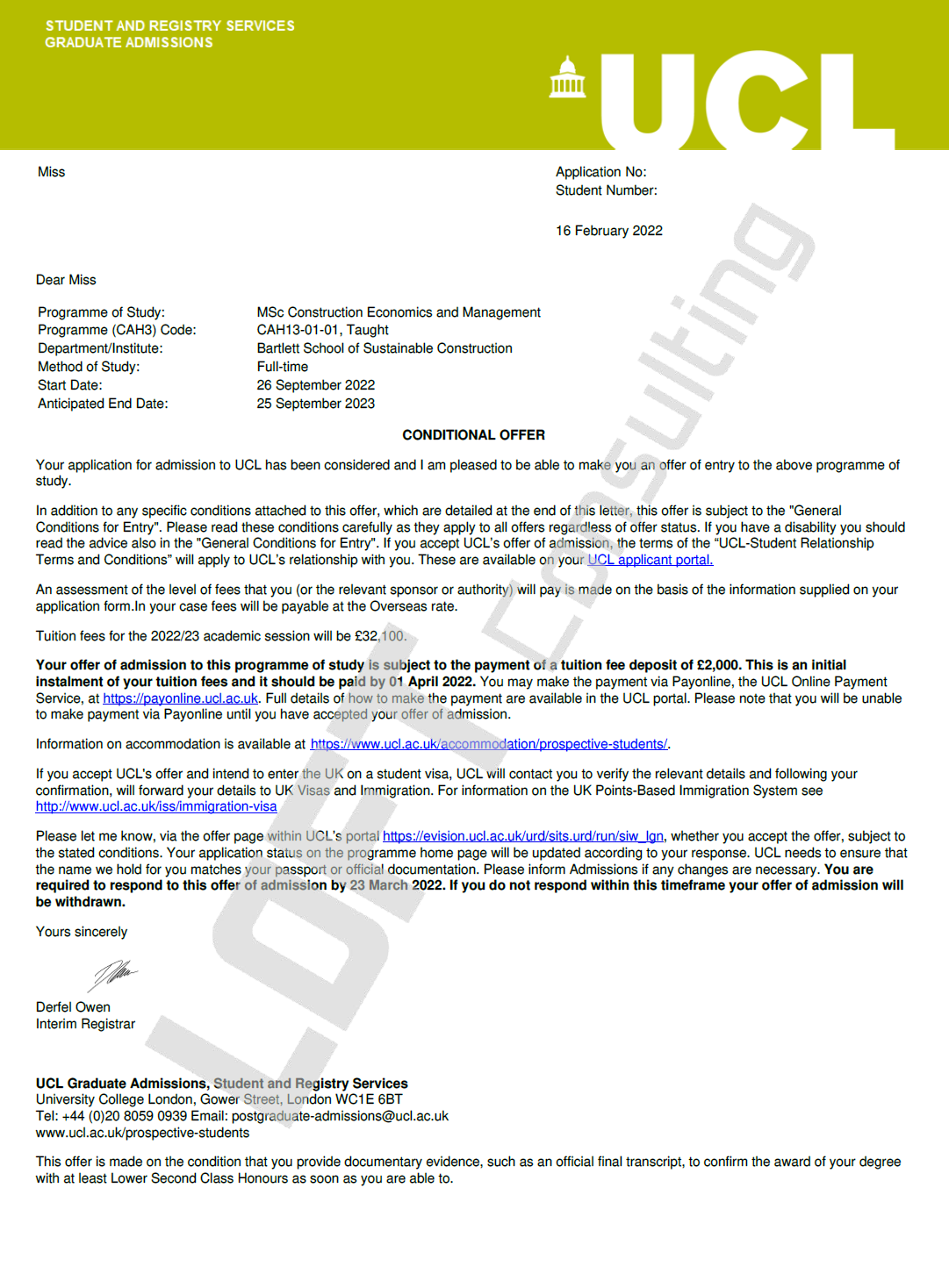 【解析】UCL MSc Construction Economics and Management - 知乎