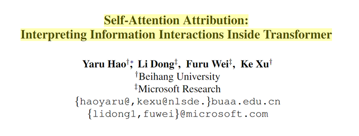 Self-Attention Attribution: Interpreting Information Interactions ...