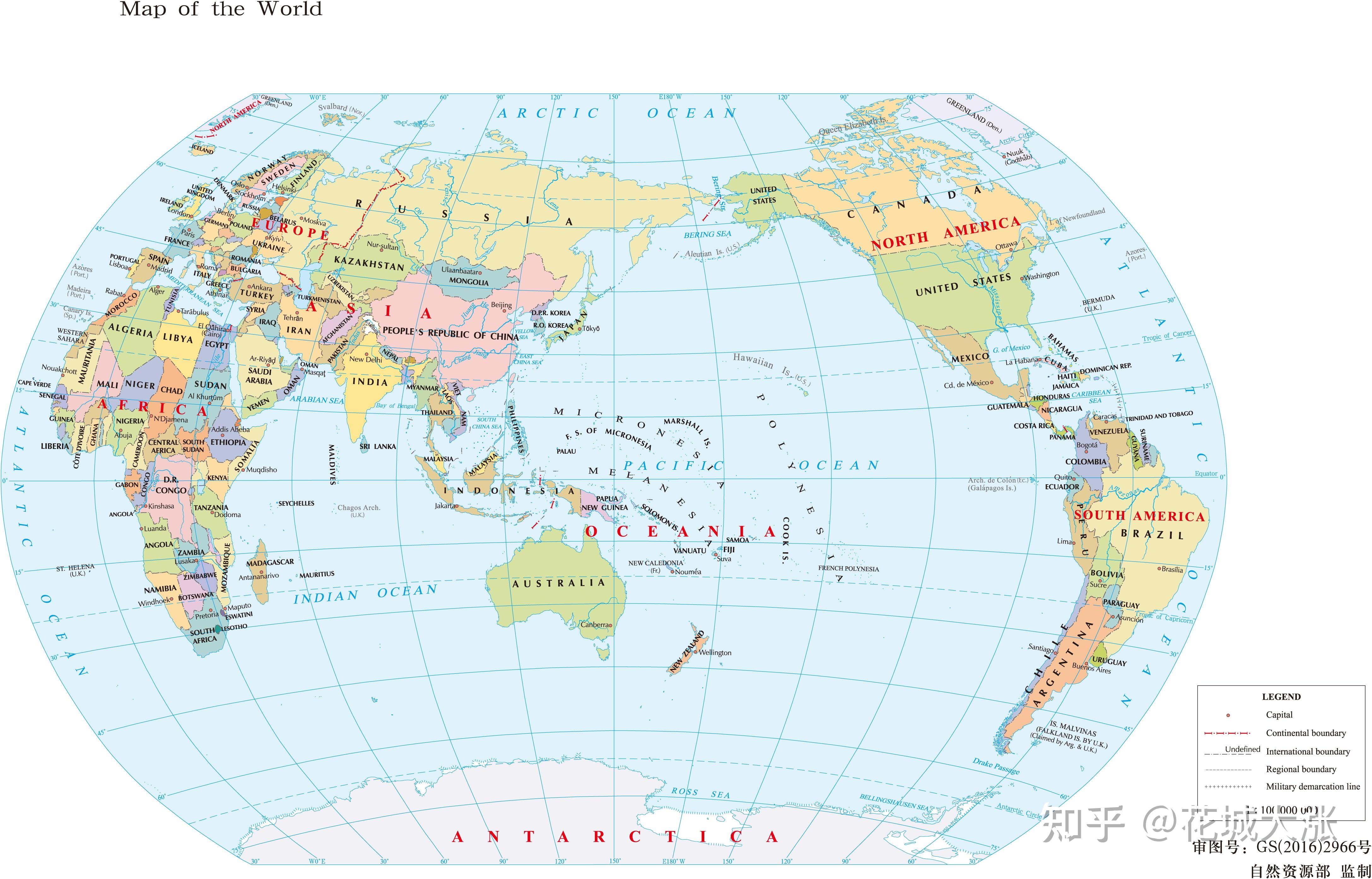 世界地图、世界地形图 - 知乎