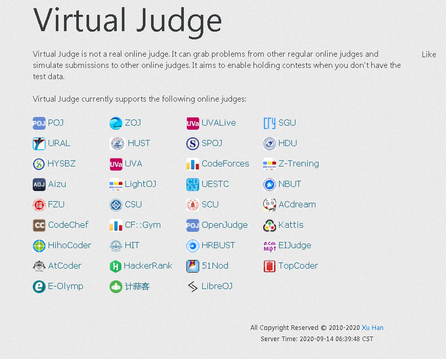 酷站推荐 - vjudge.net - Virtual Judge | online judge - 知乎