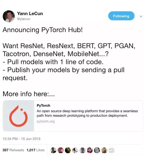 干货 | PyTorch Hub一键复现各路模型 - 知乎