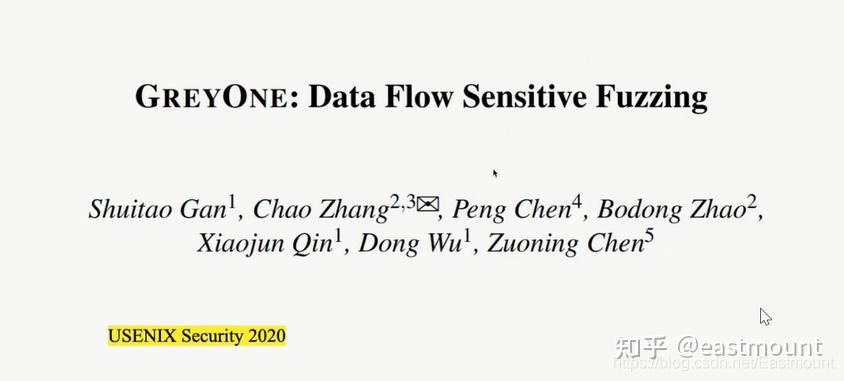 [论文阅读] 02.清华张超老师Fuzzing总结 - GreyOne: Discover Vulnerabilities with Data Flow Sensitive Fuzzing - 知乎