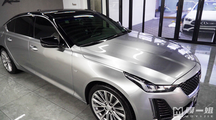 凯迪拉克CT5改色GT银，独特的金属质感，仿若未来战士降临 - 知乎