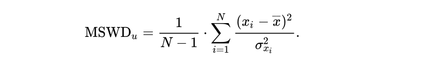 简化卡方统计/Reduced chi-squared statistic/mean squared weighted deviation ...