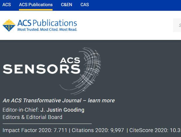[期刊点评] 第15期ACS Sensors（IF=7.711） - 知乎