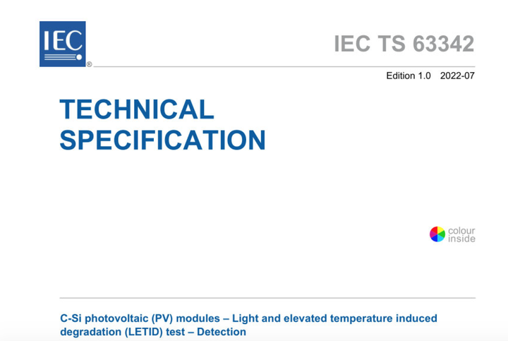 IEC TS 63342.0.1-2022(中文版,光伏组件letid 测试方案） - 知乎
