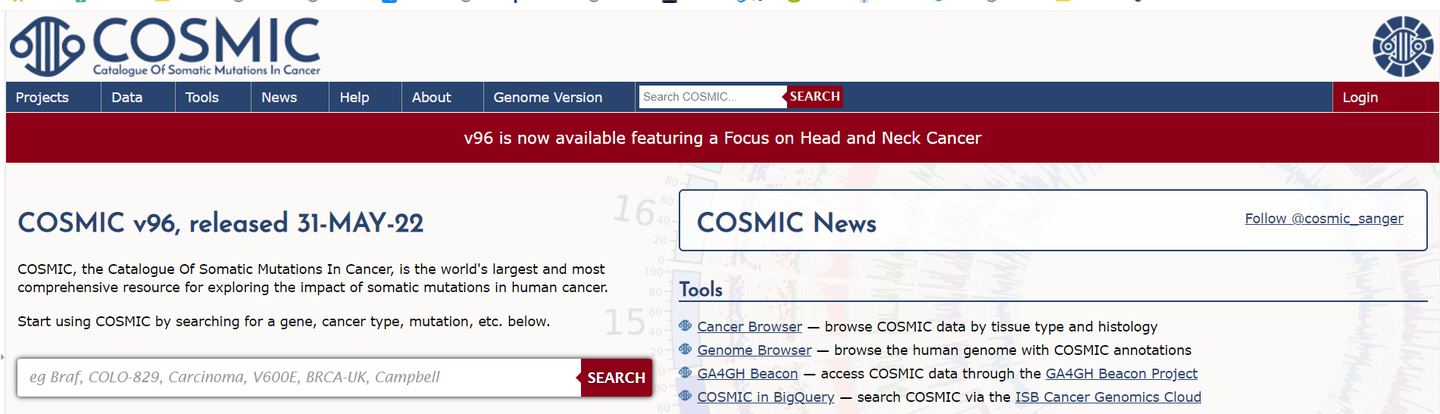 COSMIC数据库 - 知乎