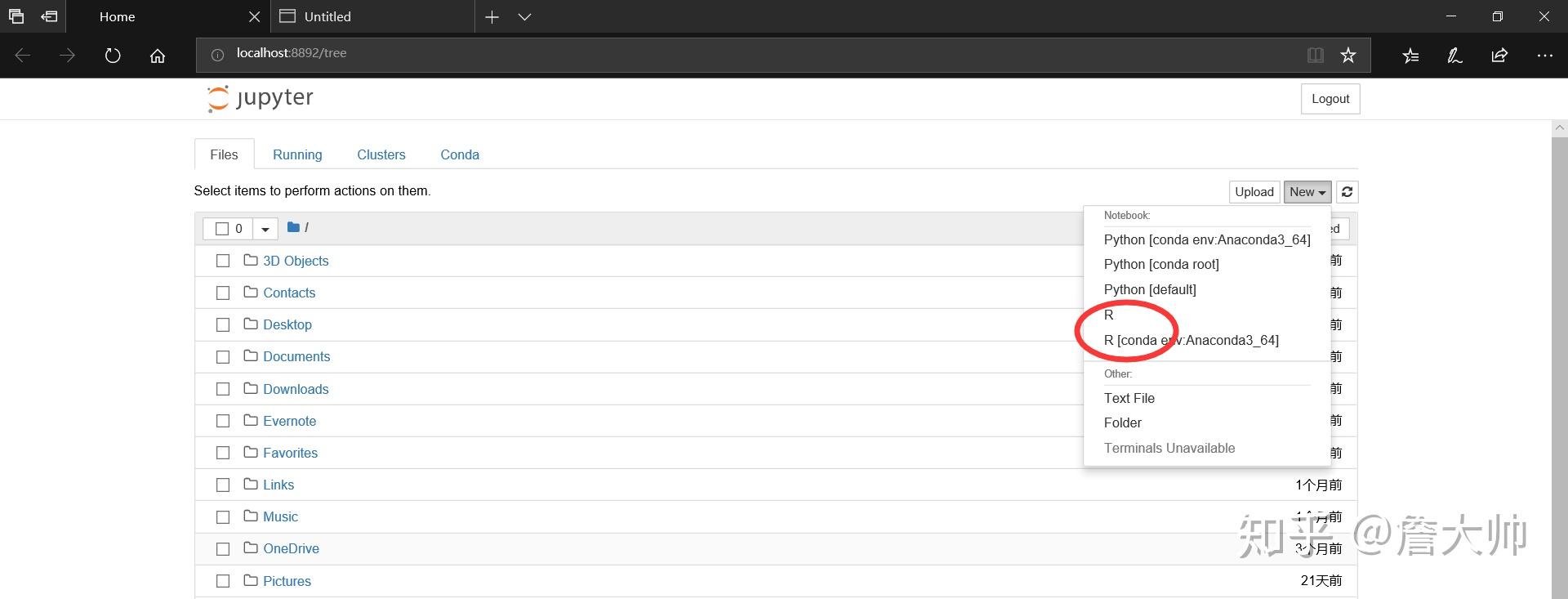 在Jupyter中安装R内核 - 知乎