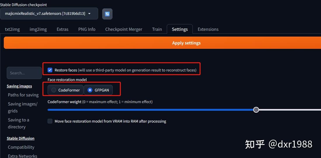 Stable Diffusion WebUI Restore Faces消失 - 知乎