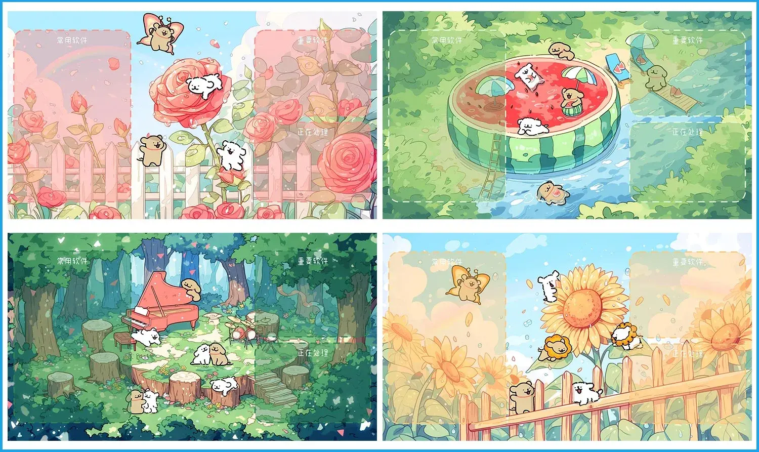 线条小狗 分区电脑壁纸合集|女生打工人电脑桌面壁纸 1080P/2K/4K 高清全屏素材 - 知乎