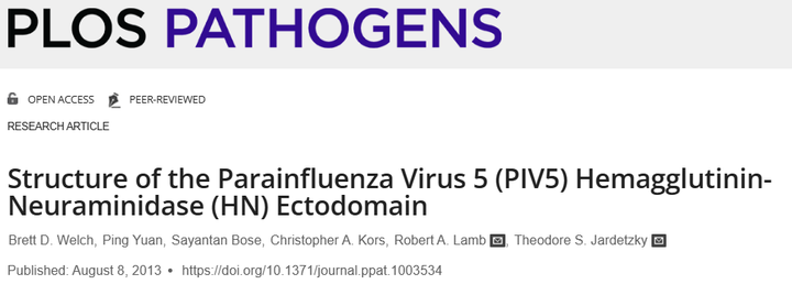 文献阅读——Structure of the Parainfluenza Virus 5 (PIV5) Hemagglutinin-Neuraminidase (HN) Ectodomain - 知乎
