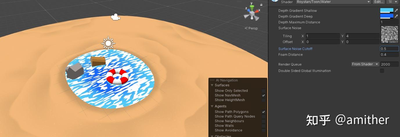 Toon Water Shader 卡通水效果实现 - 知乎
