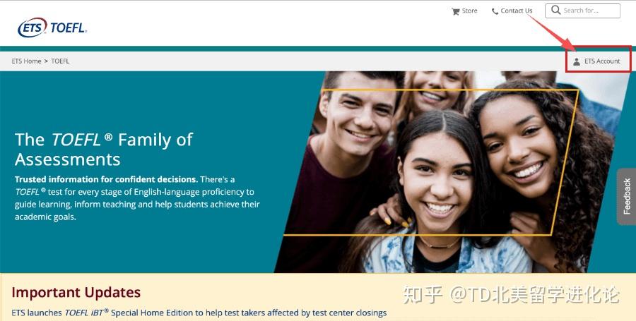 ETS托福官网送分详细流程-ETS官方托福电子成绩送分步骤图解 - 知乎