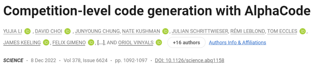 DeepMind发布AI编程系统AlphaCode，可达到竞赛级编程水平 - 知乎