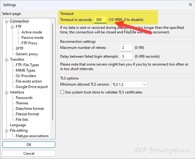 FileZilla 链接服务器提示 20 秒连接超时 - 知乎