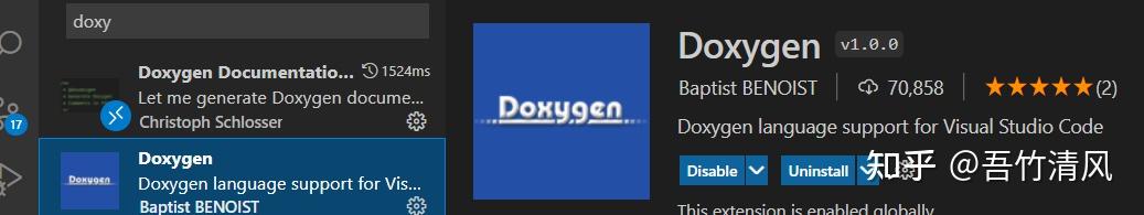 vscode 注释模板doxygen插件 - 知乎