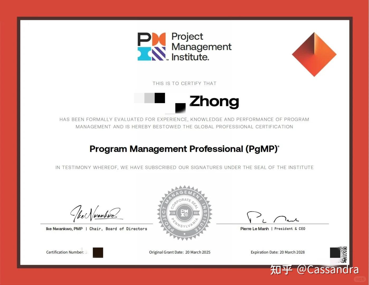 PMI四大证书：PMP、PgMP、PfMP、PMOCP证书对比 - 知乎