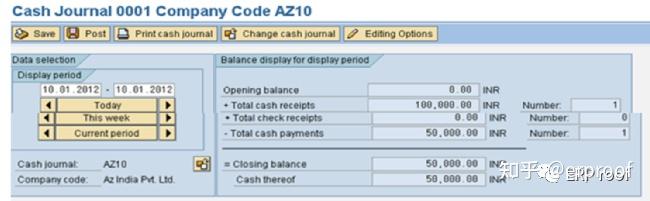 SAP FI课程 5.2 FBCJ现金日记账 - 知乎