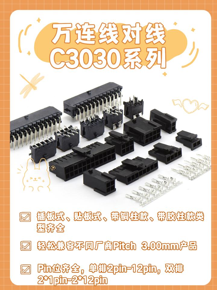 万连C3030系列3.0mm间距连接器介绍第一篇 - 知乎