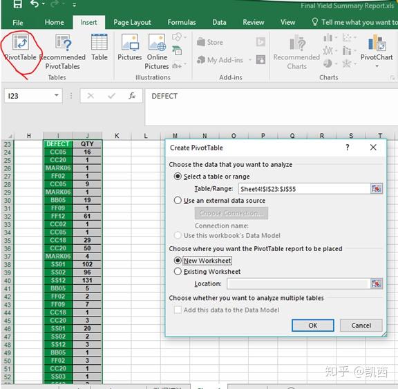 EXCEL数据分析---制造业中的良率分析 - 知乎