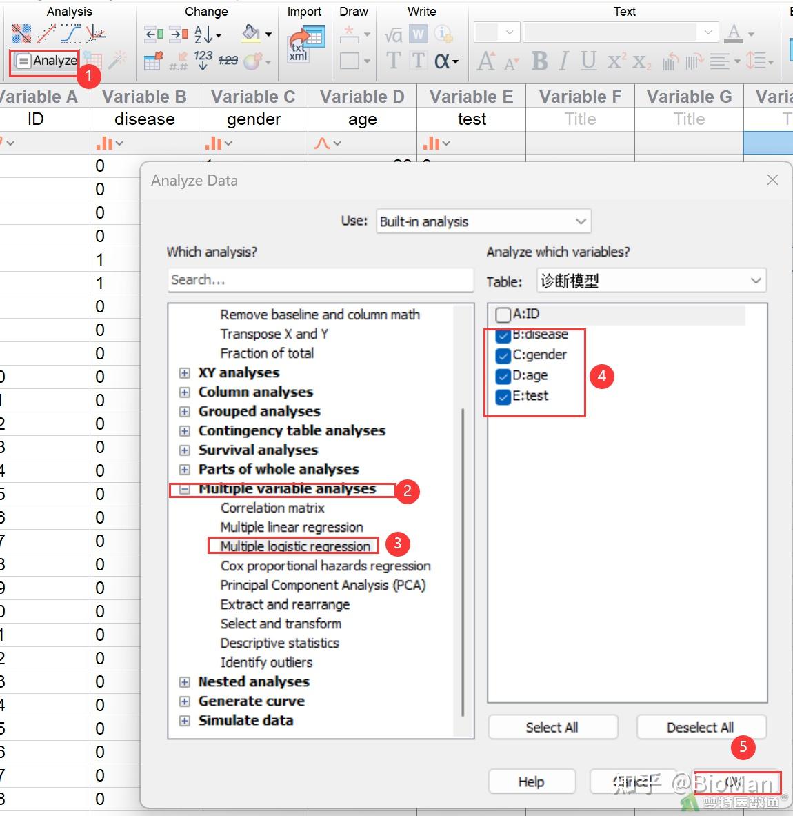 GraphPad Prism纵列表统计分析——ROC曲线绘制 (ROC curve) - 知乎