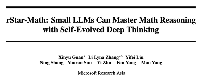 LLM RLHF 2024论文（四十）rStar-Math - 知乎