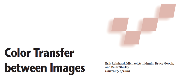 Color transfer between images - 知乎