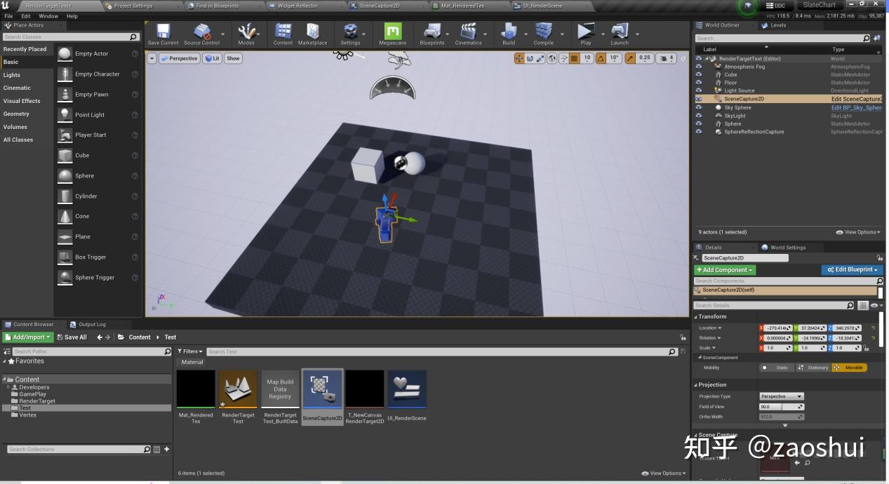 UE4 SceneCapture2D基础用法 - 知乎