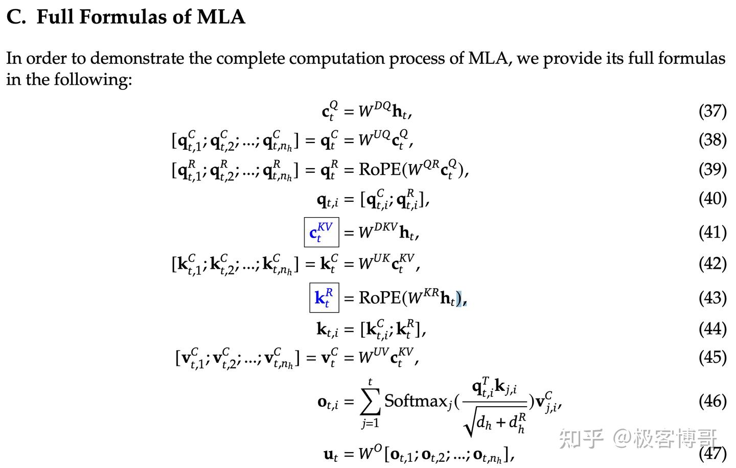理解 FlashMLA 在 DeepSeek MLA 计算过程中的位置和作用 - 知乎