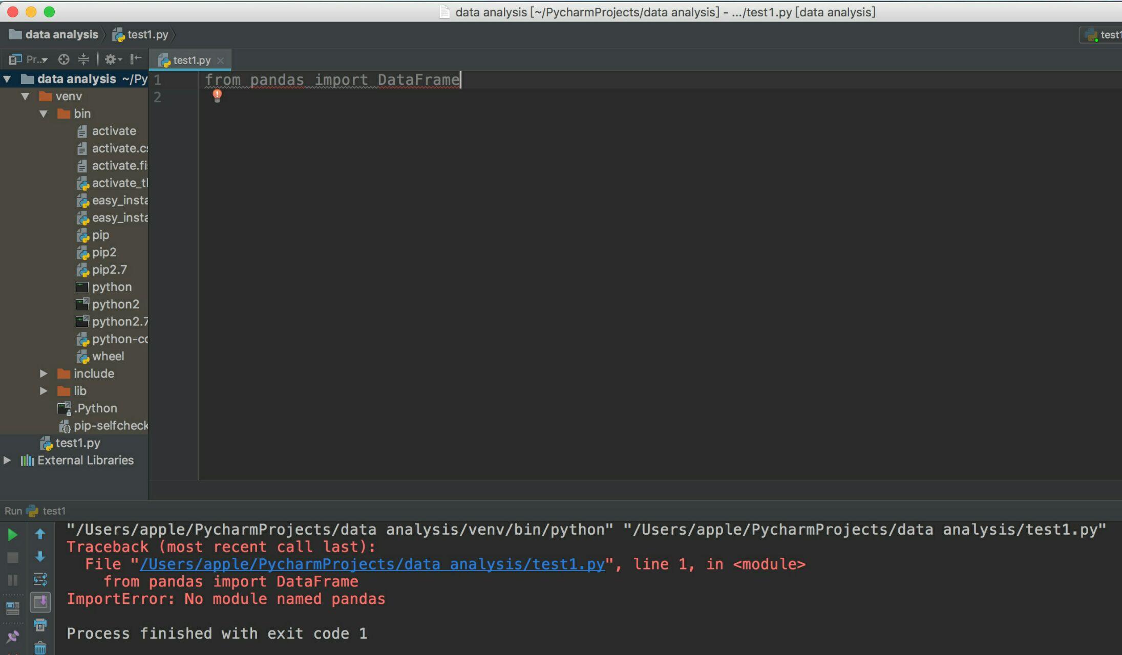 求助pycharm里import pandas遇到No module named pandas怎么办？ - 知乎