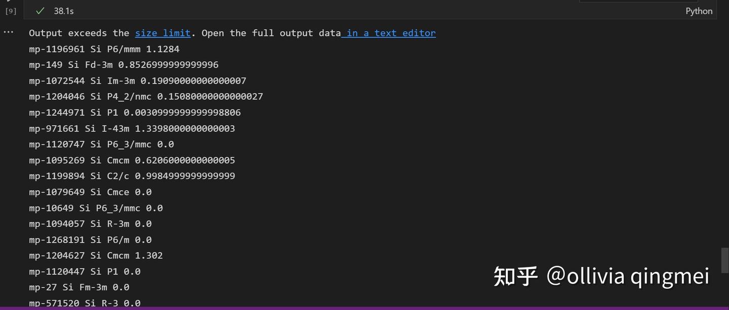 Materials Project API使用指南 - 知乎