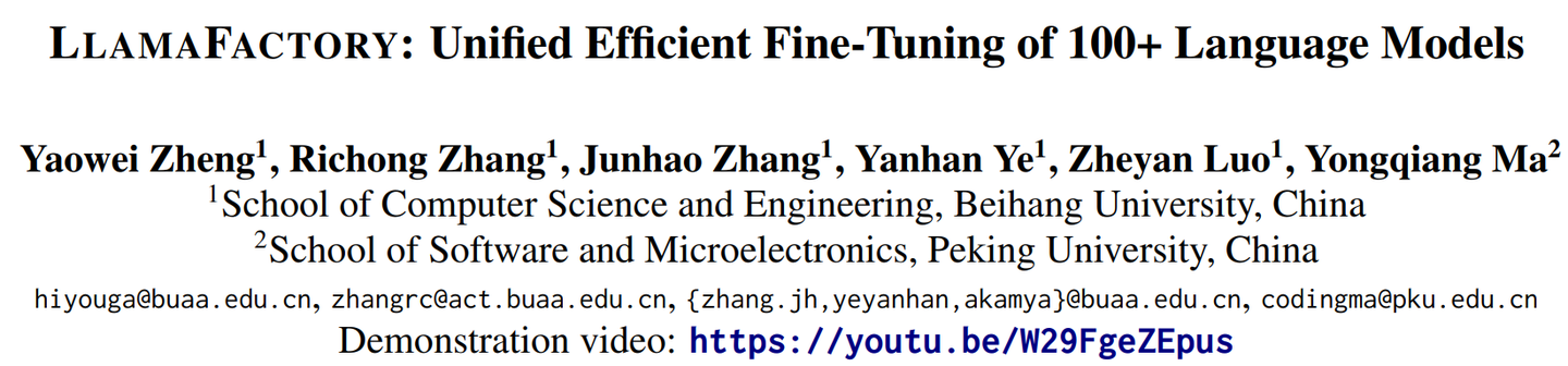 LlamaFactory 一键式LLM训练、微调工具介绍与实践 - 知乎